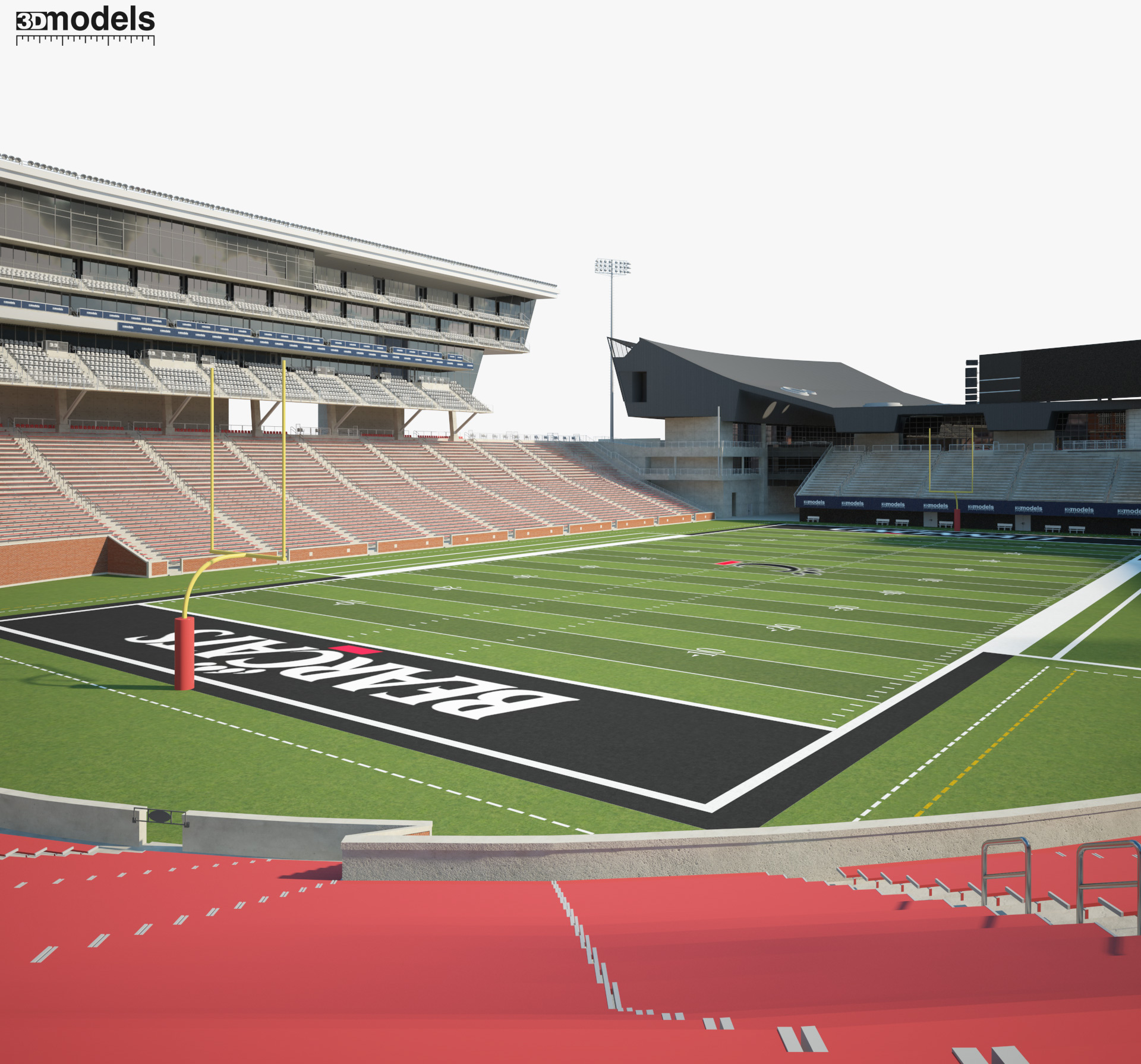 Nippert Stadium 3D модель - Скачать Спортивные арены на 3DModels.org