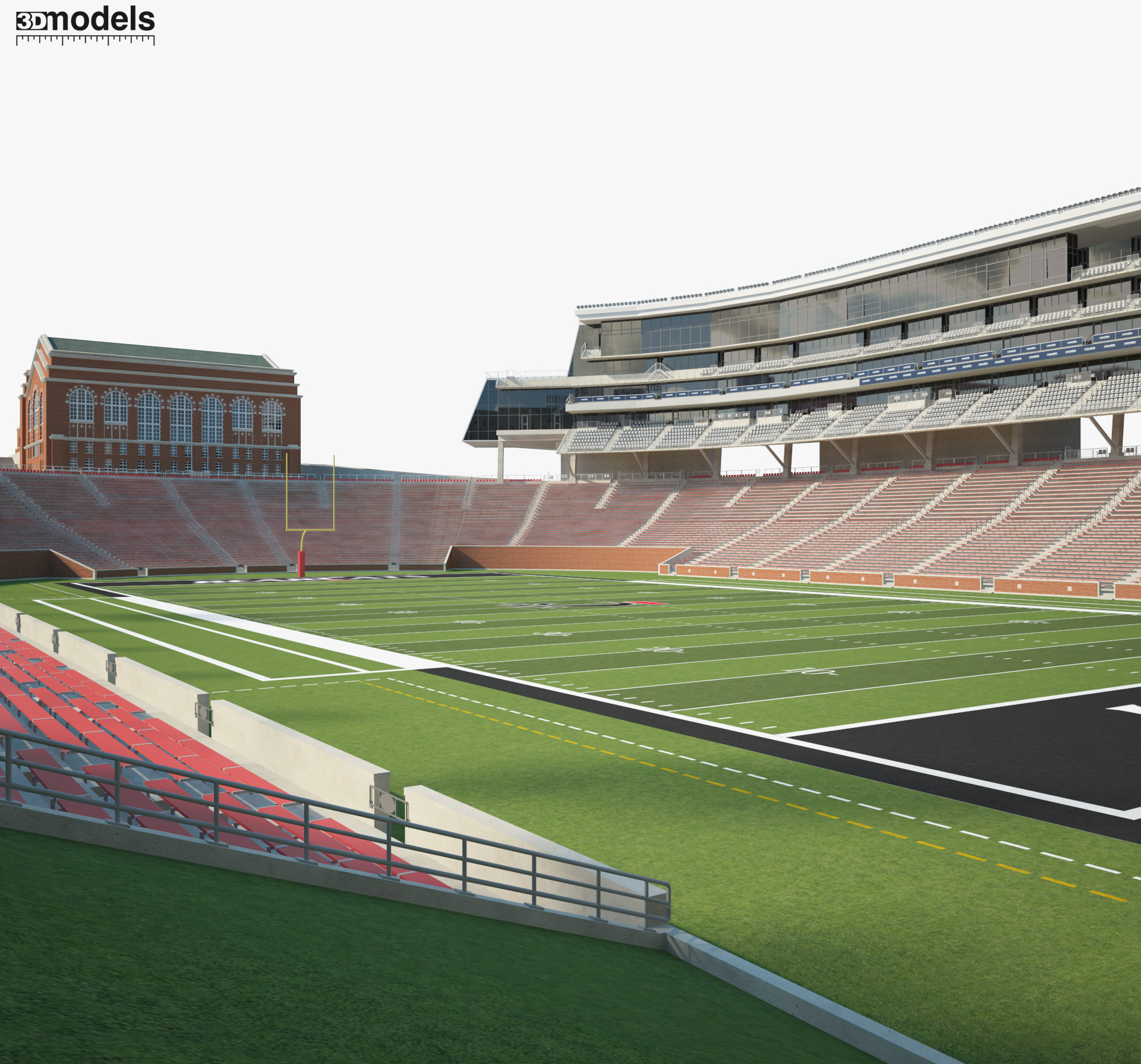 Nippert Stadium 3D模型 - 下载 體育場 on 3DModels.org