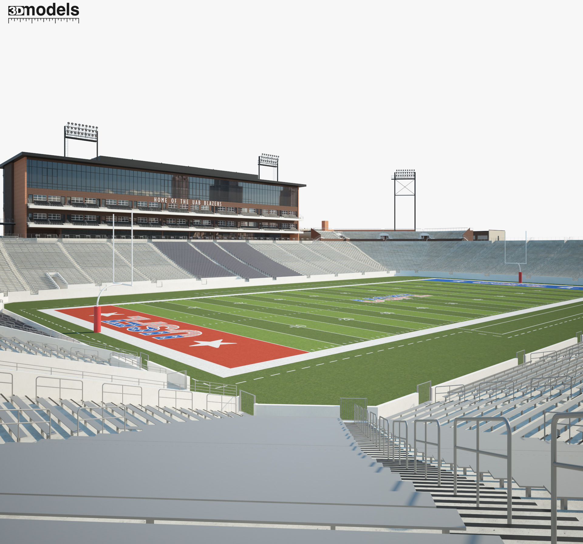 Protective Stadium 3D модель - Скачать Спортивные арены на 3DModels.org