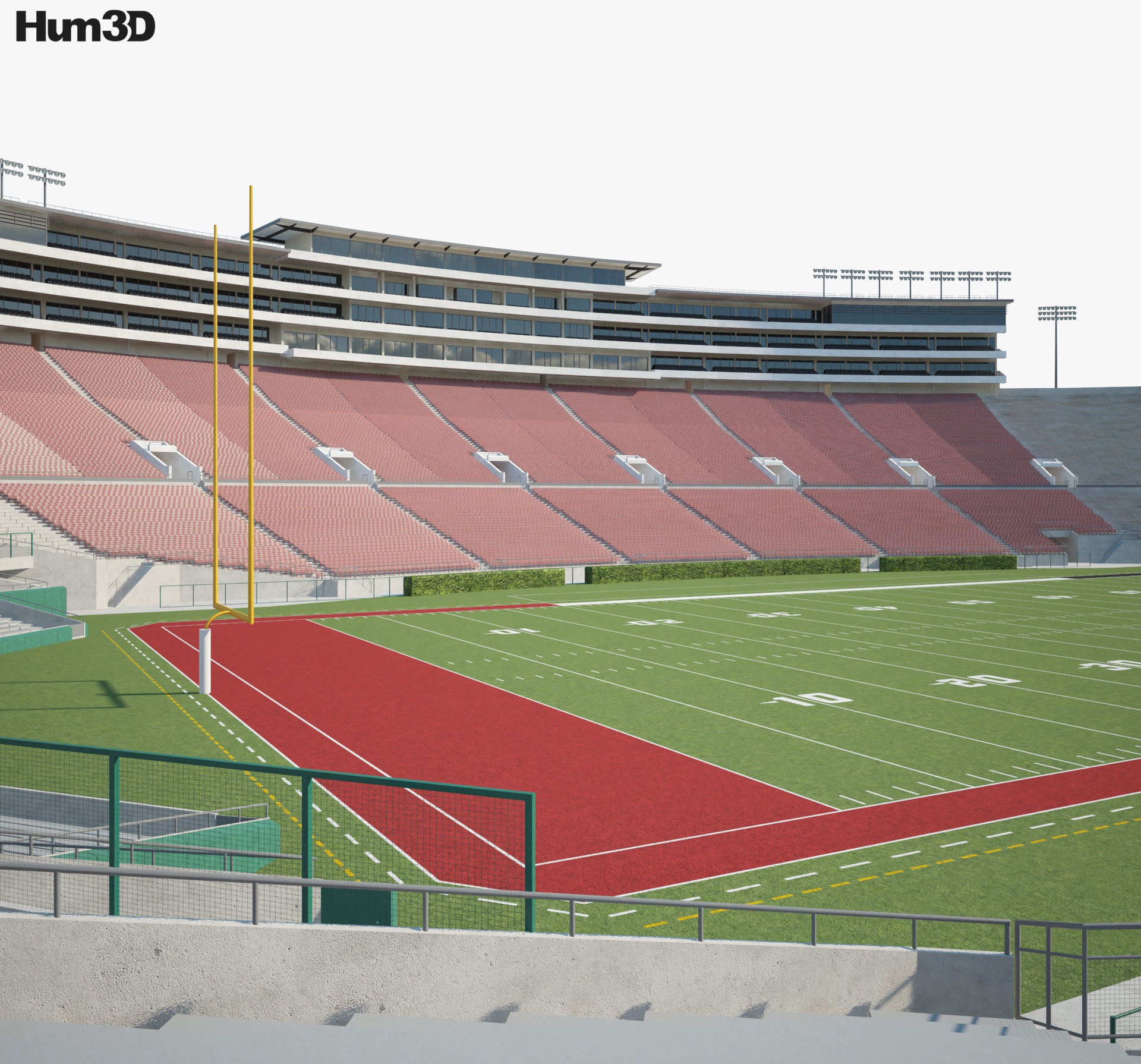 Rose Bowl Stadium 3D model - Download Stadium on 3DModels.org