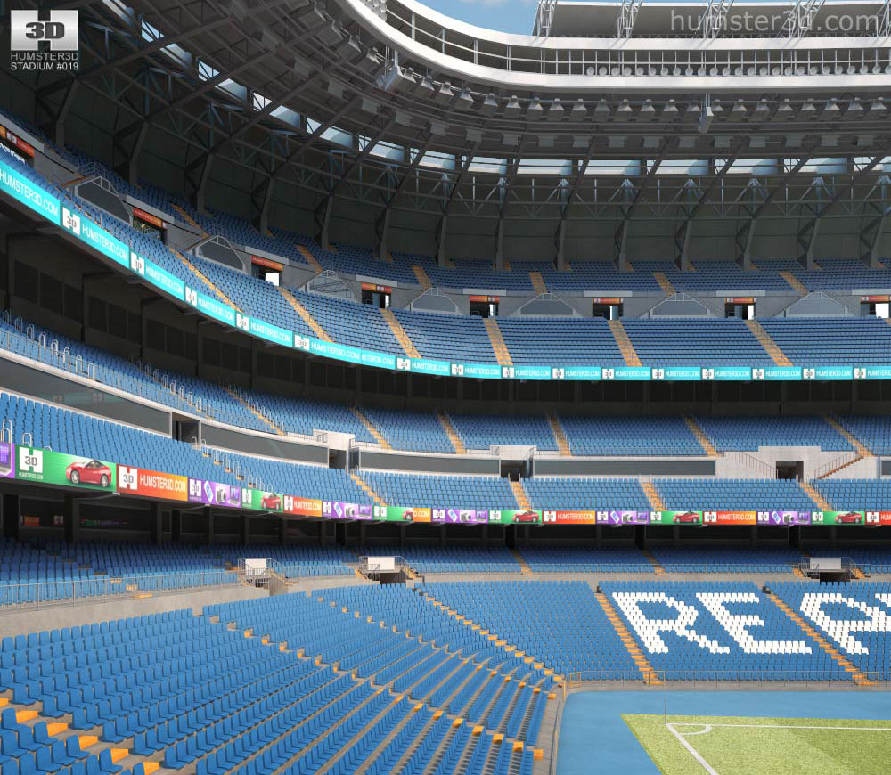 Santiago Bernabeu Stadium 3D model - Download Stadium on 3DModels.org