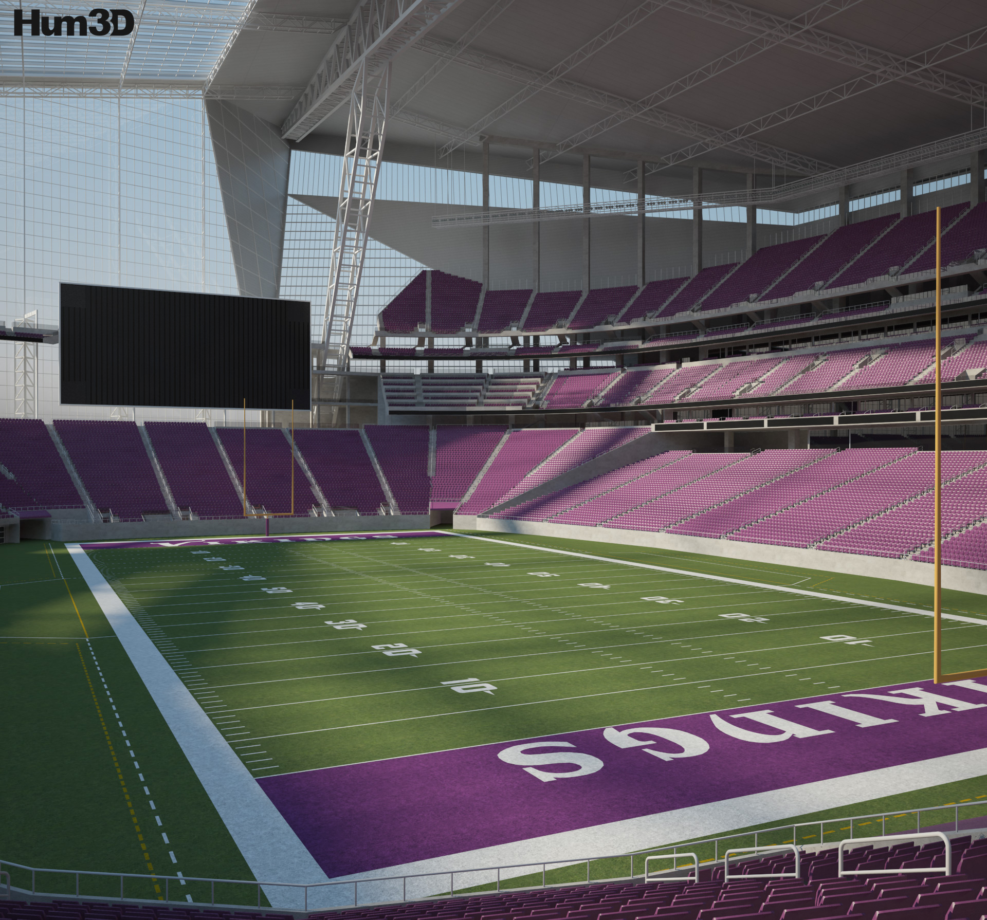 U.S. Bank Stadium 3D model - Download Stadium on 3DModels.org