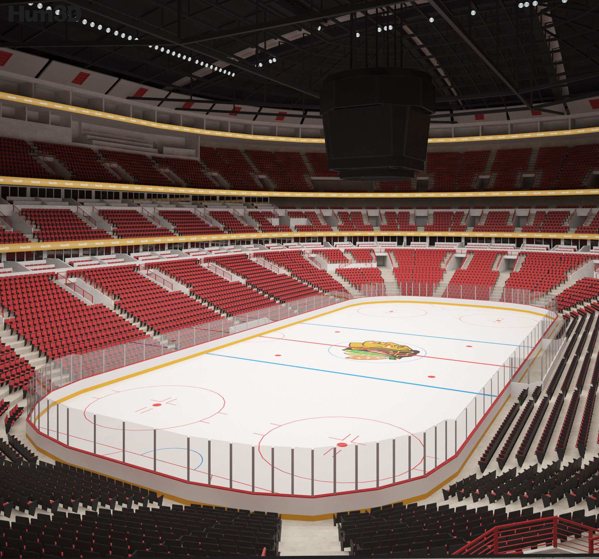 United Center 3D model - Download Stadium on 3DModels.org