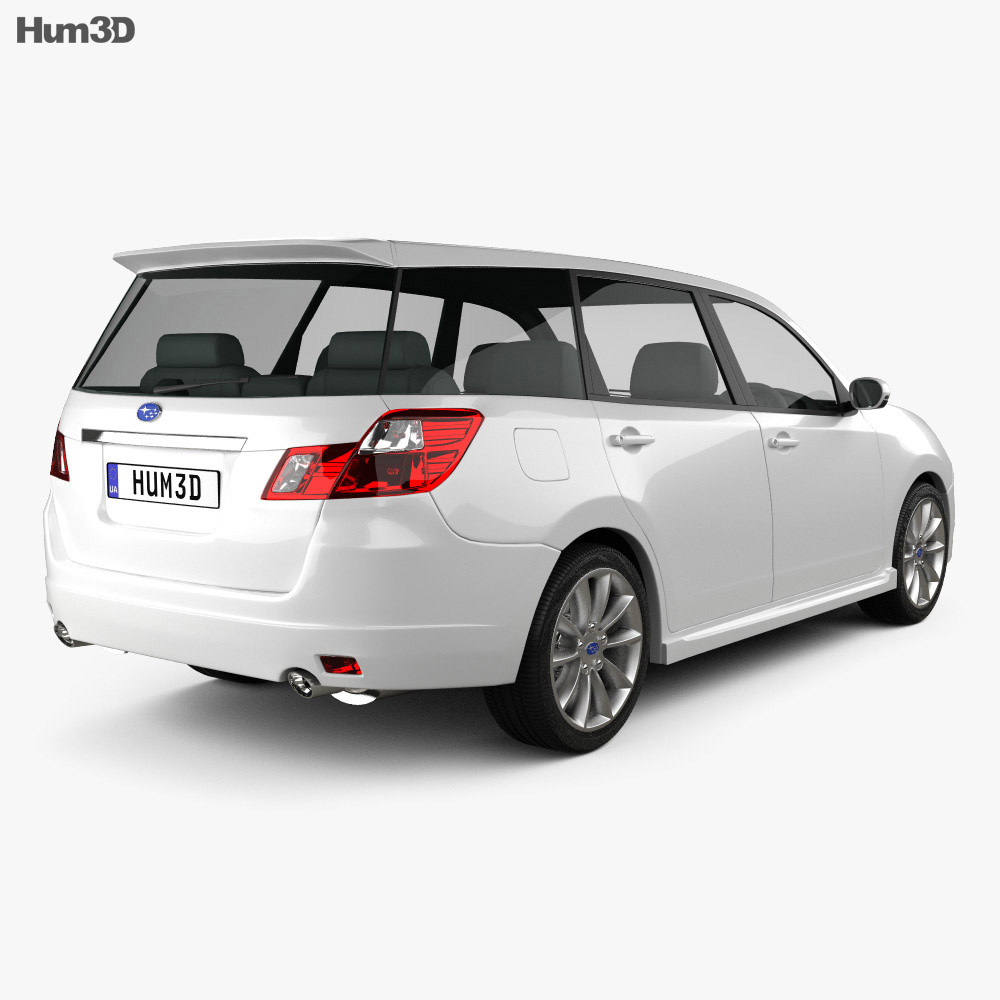 Subaru Exiga 2013 3D model - Download Wagon car on 3DModels.org