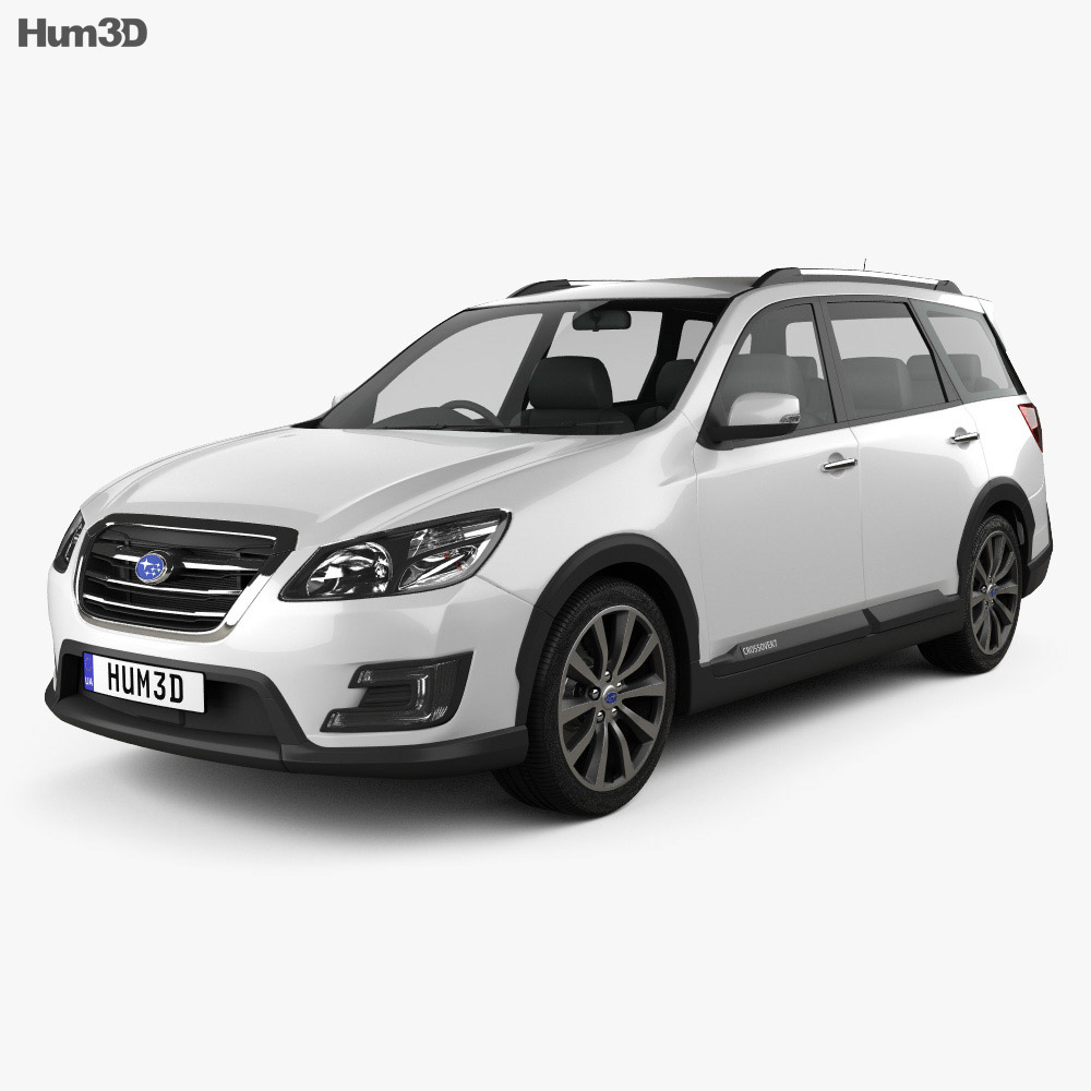 Subaru Exiga Crossover 7 2018 3D model - Download Crossover SUV on ...