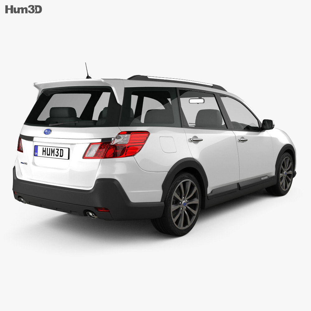 Subaru Exiga Crossover 7 2018 3D model - Download Crossover SUV on ...