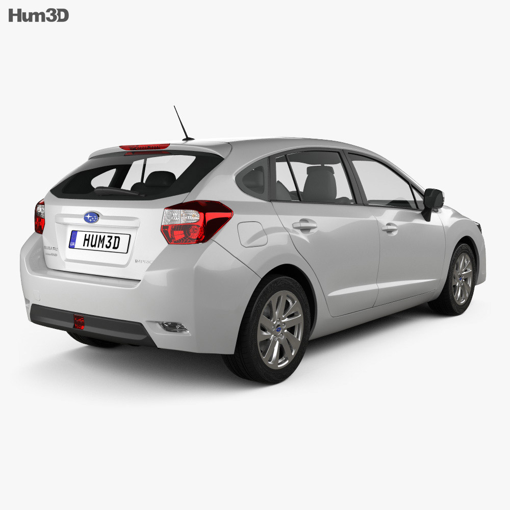 Subaru Impreza hatchback 2018 3D model - Download Hatchback on 3DModels.org
