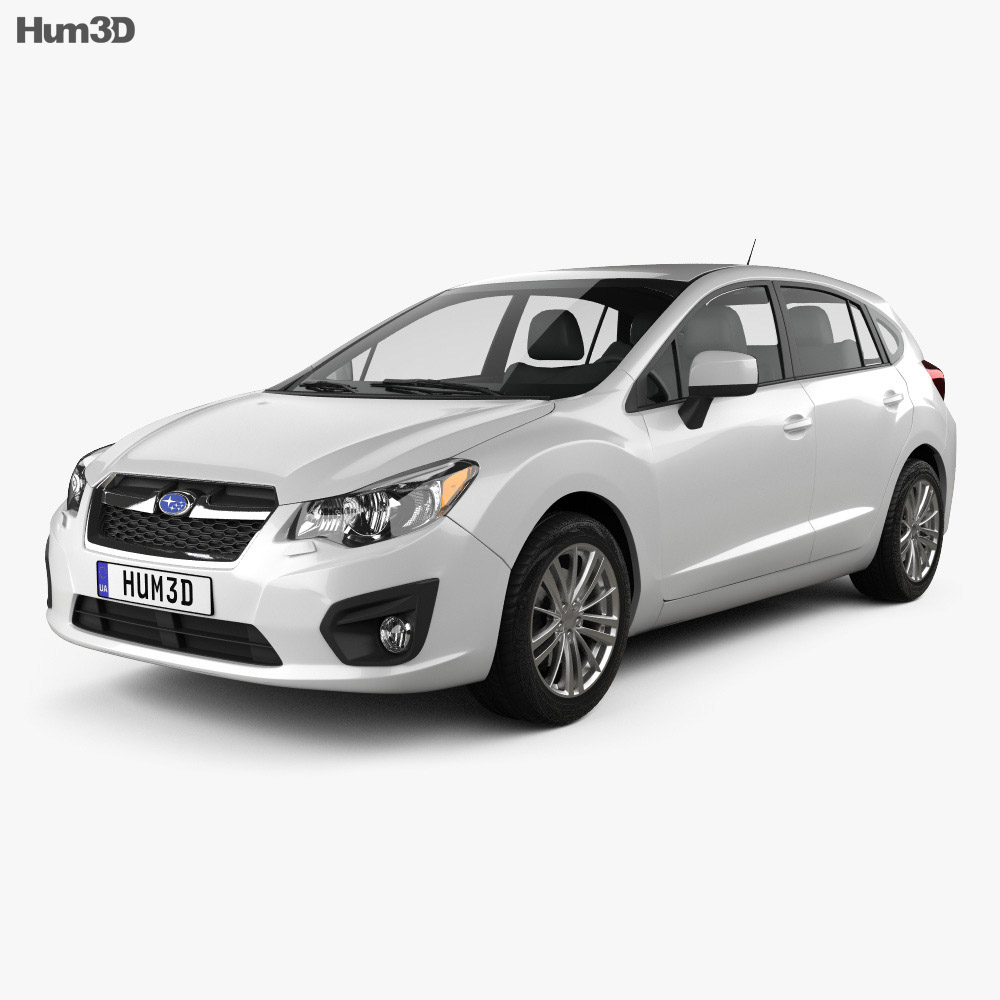Subaru Impreza hatchback 2015 3D model - Download Hatchback on 3DModels.org