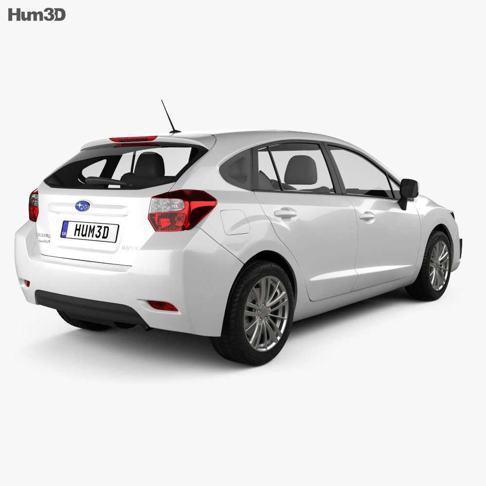 Subaru Impreza hatchback 2015 3D model - Download Hatchback on 3DModels.org