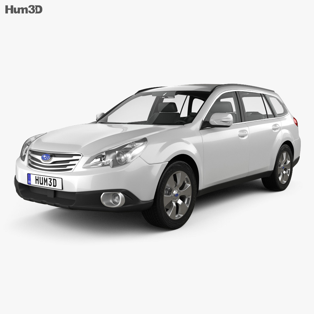 Subaru Outback 2010 3D model - Download Crossover SUV on 3DModels.org