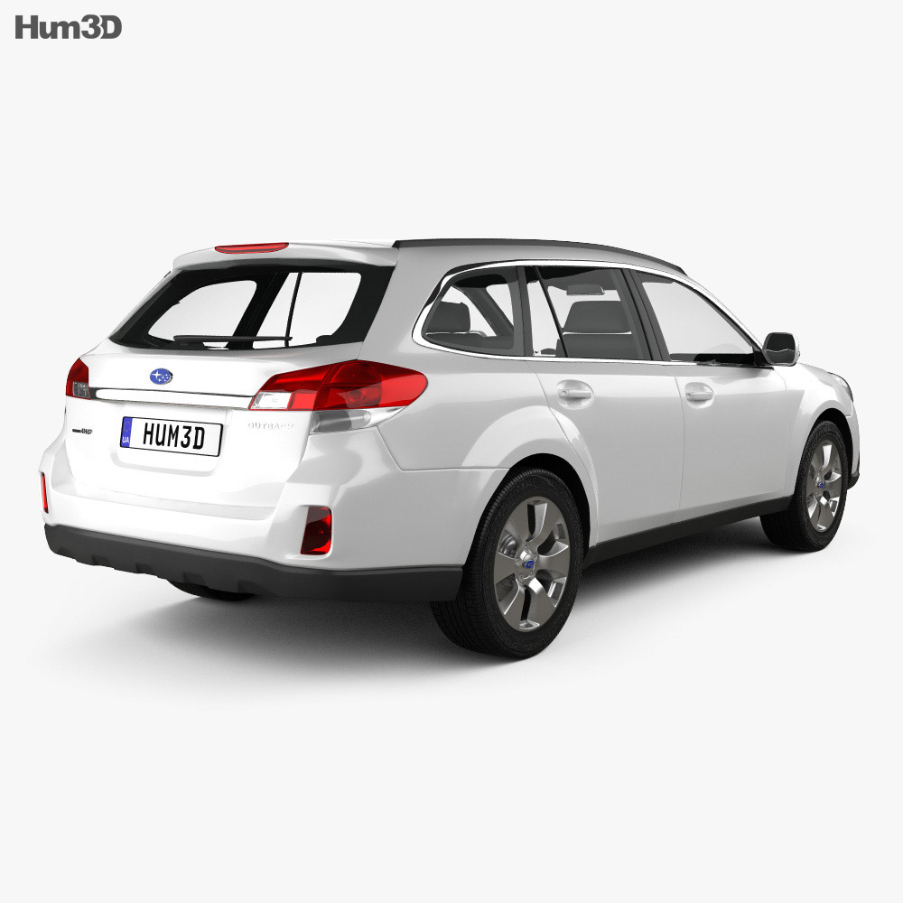 Subaru Outback 2010 3D model - Download Crossover SUV on 3DModels.org