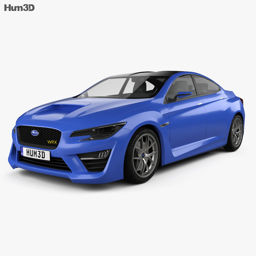 Subaru WRX Concept 2013 3D model - Download Sedan on 3DModels.org