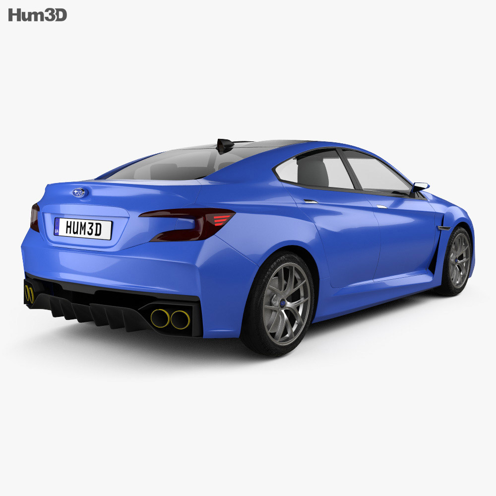 Subaru WRX Concept 2013 3D model - Download Sedan on 3DModels.org