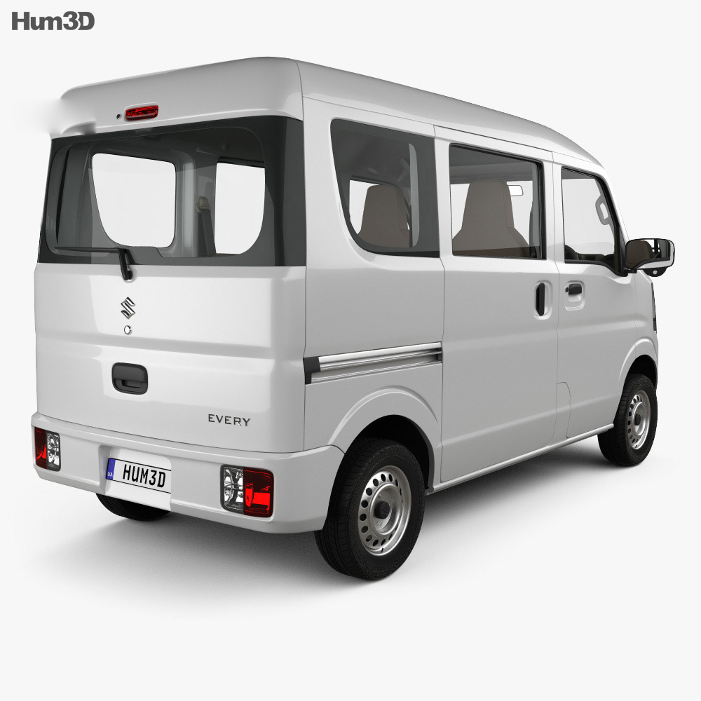Suzuki Every with HQ interior 2020 3D model - Download Van on 3DModels.org