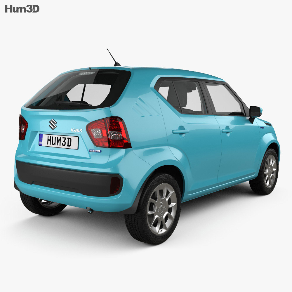 Suzuki Ignis with HQ interior 2019 3D model - Download Hatchback on ...