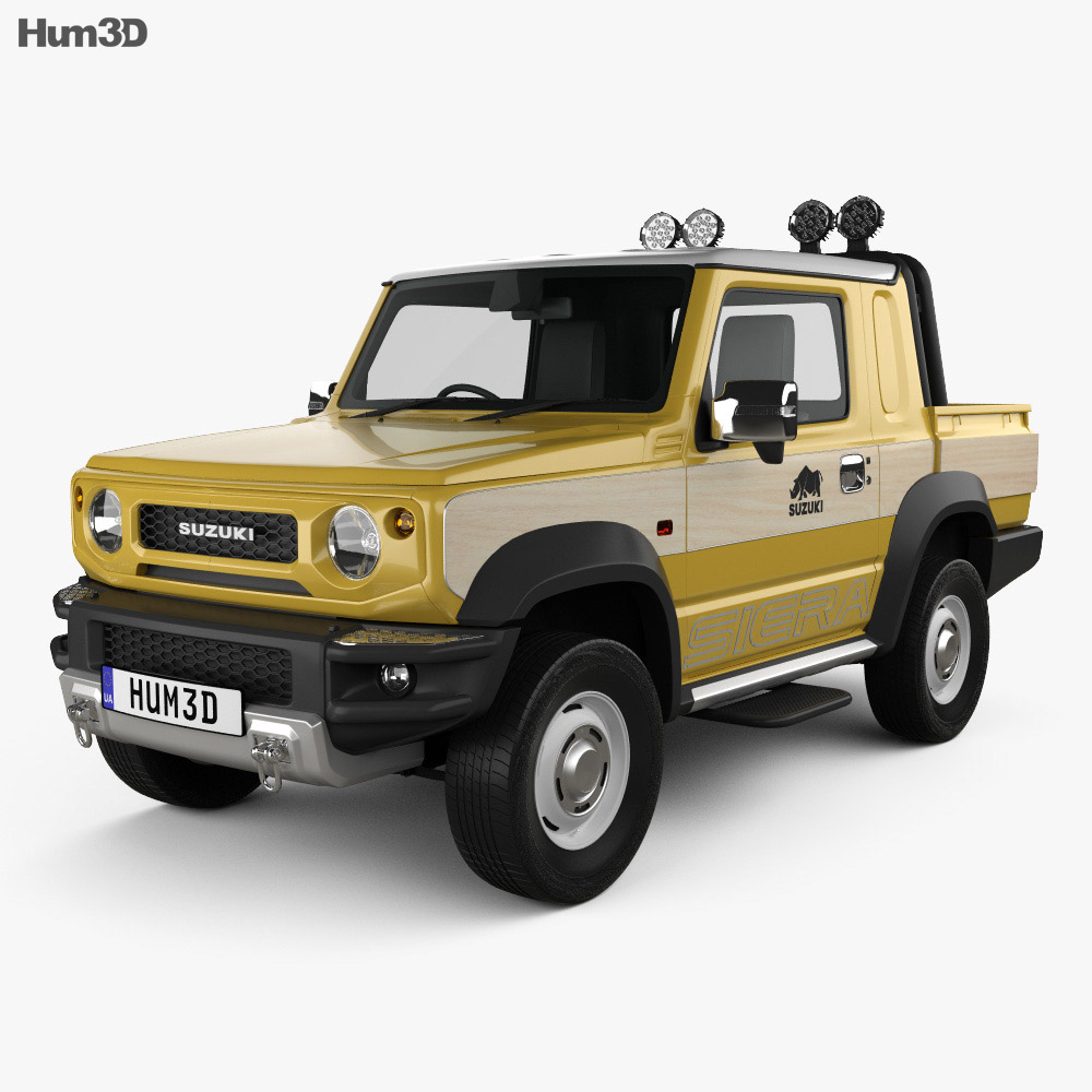 Suzuki Jimny Sierra Pickup 2024 3D model - Download Pickup on 3DModels.org
