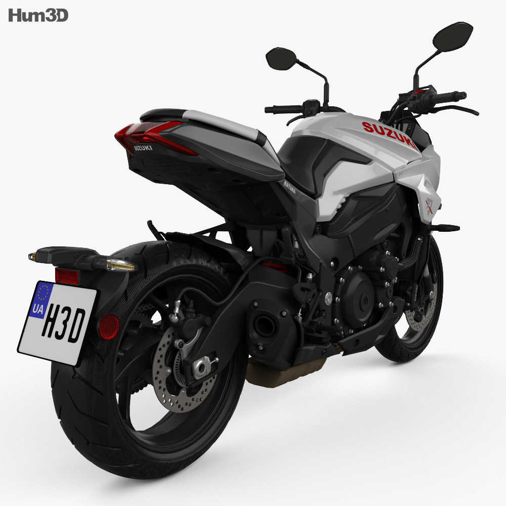 Suzuki Katana 1000 2019 3D model - Download Motorcycle on 3DModels.org