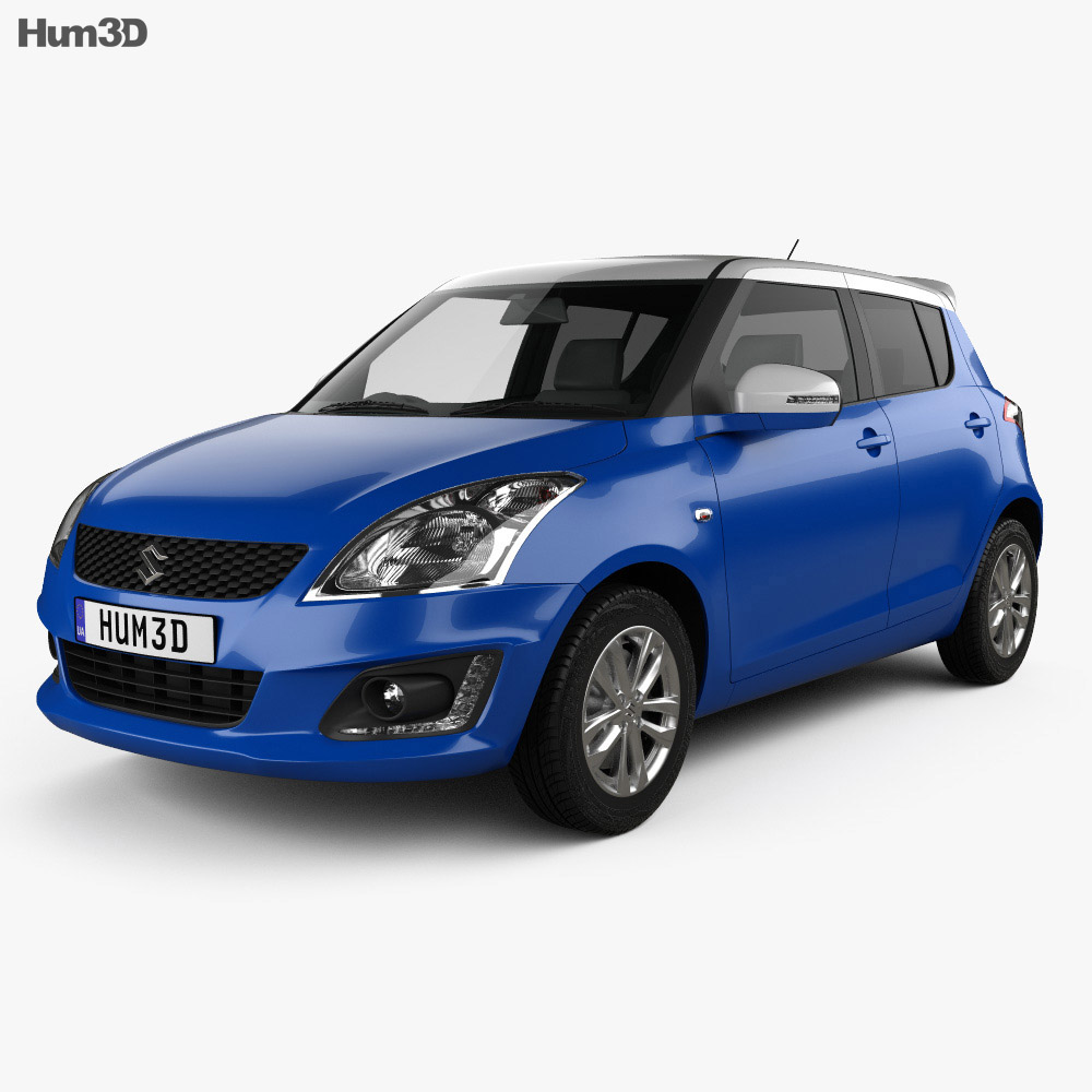 Suzuki Swift SZ-L hatchback 5-door 2017 3D model - Download Hatchback ...