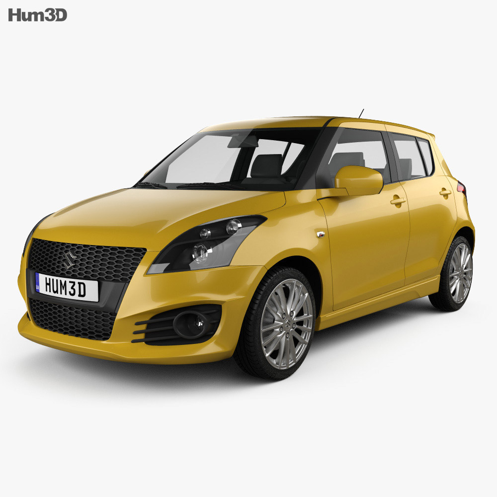 Suzuki Swift Sport hatchback 5-door 2017 3D model - Download Hatchback ...