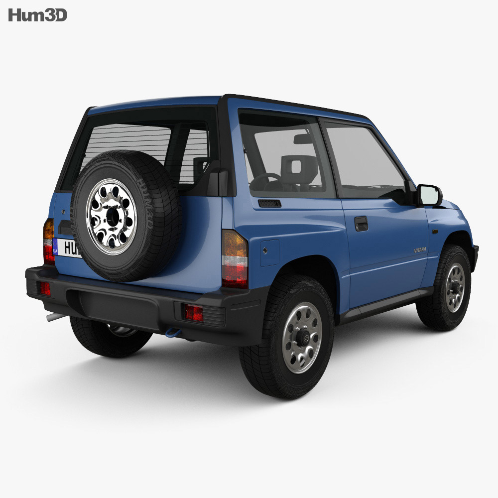 Suzuki Vitara 3-door 1998 3D model - Download Crossover SUV on 3DModels.org