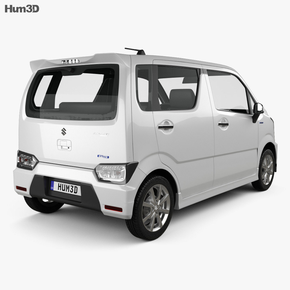Suzuki Wagon R Stingray hybrid 2021 3D model - Download Van on 3DModels.org