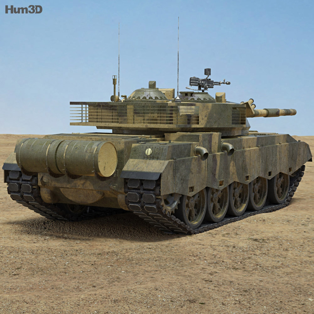 Al-Zarrar Tank 3D model - Download Tank on 3DModels.org