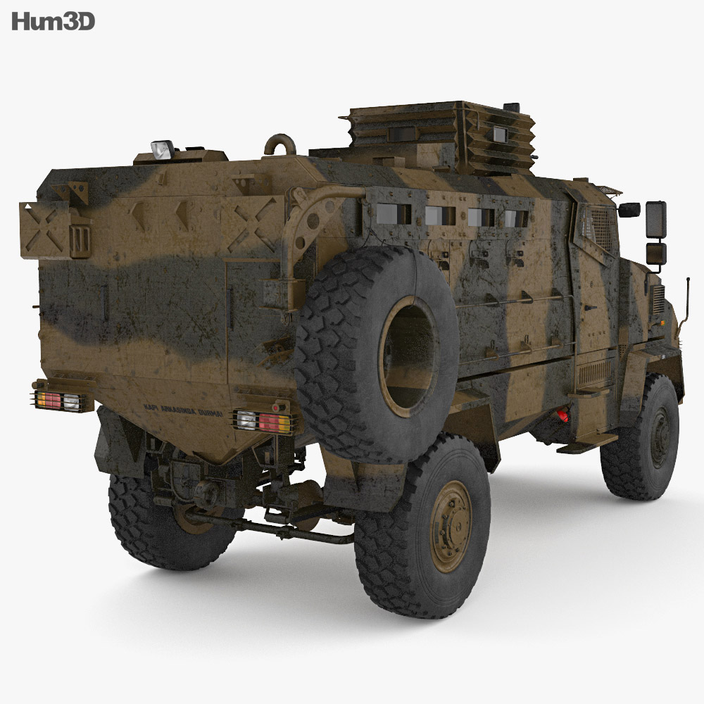 BMC Kirpi MRAP 3D model - Download Fighting Vehicle on 3DModels.org