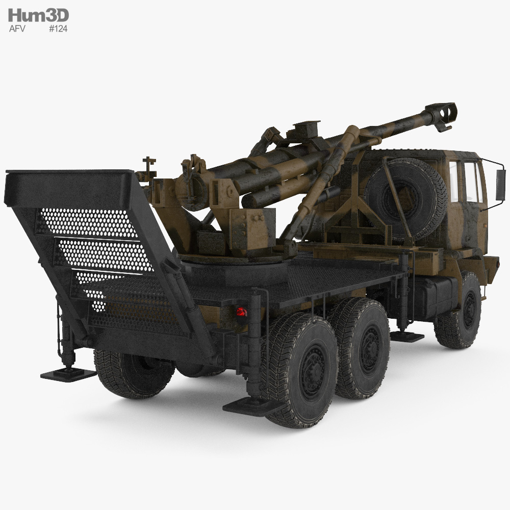 Obús Autopropulsado Brutus 155mm Modelo 3D - Descargar Sistemas de ...
