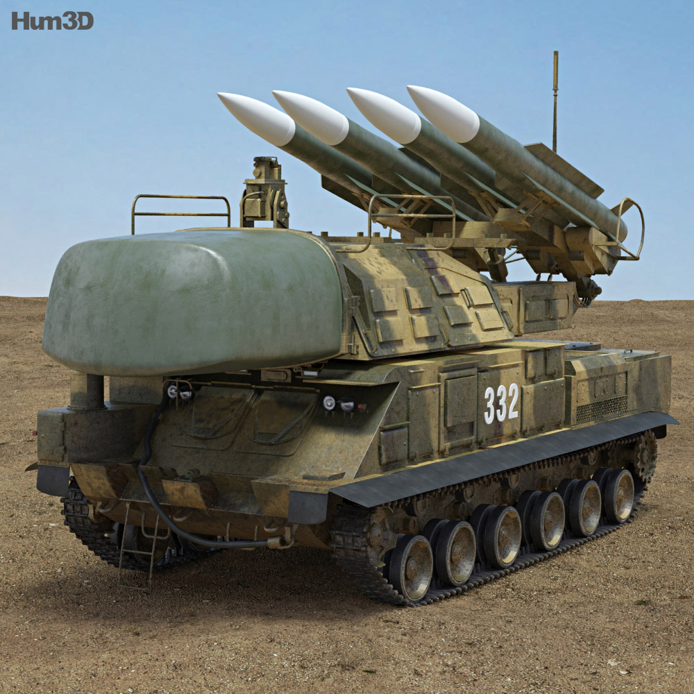 Buk M1 missile system 3D model - Download Artillery systems on 3DModels.org