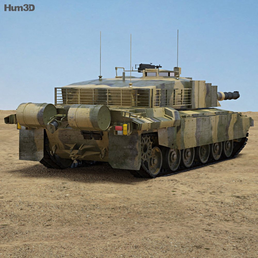 Challenger 2 3D model - Download Tank on 3DModels.org