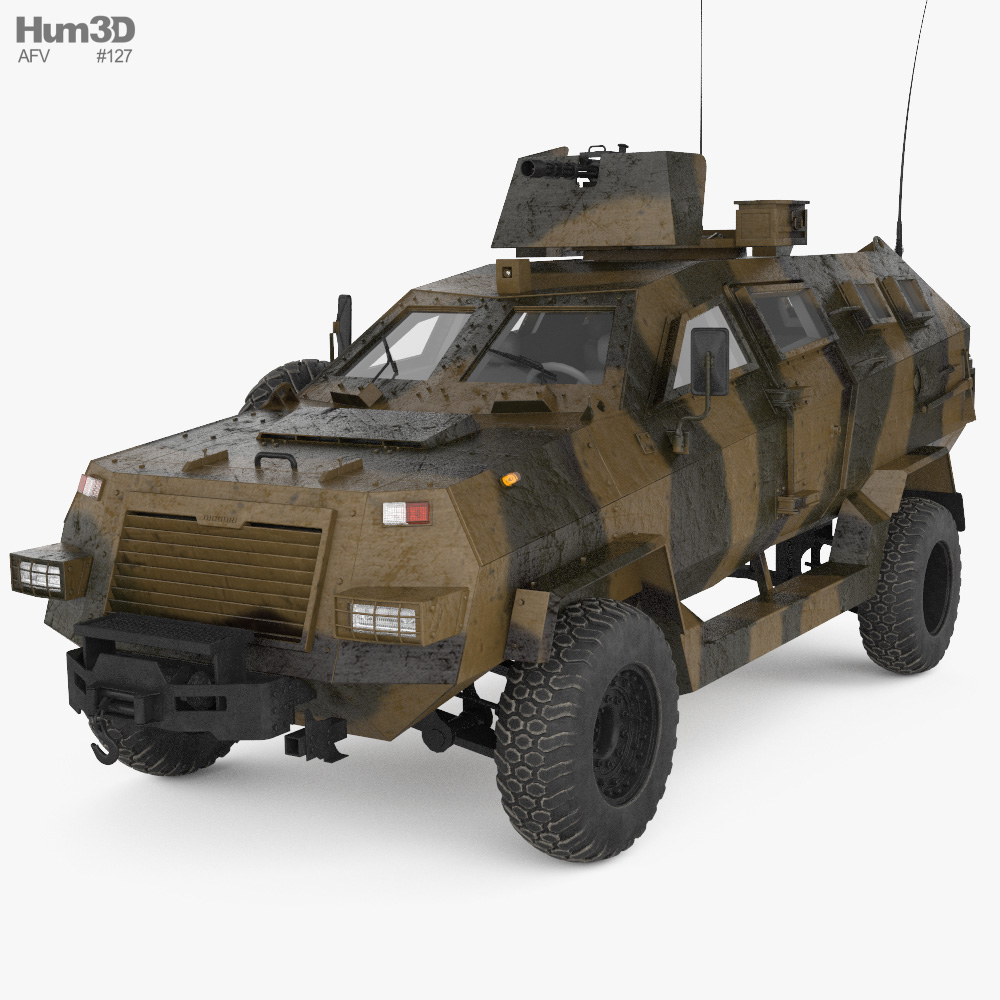 Didgori-2 Special Operations Vehicle 3D model - Download Fighting ...