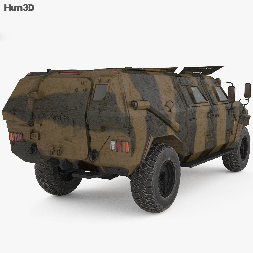 Dongfeng CSK-131 Mengshi 3D model - Download Military Automobile on ...