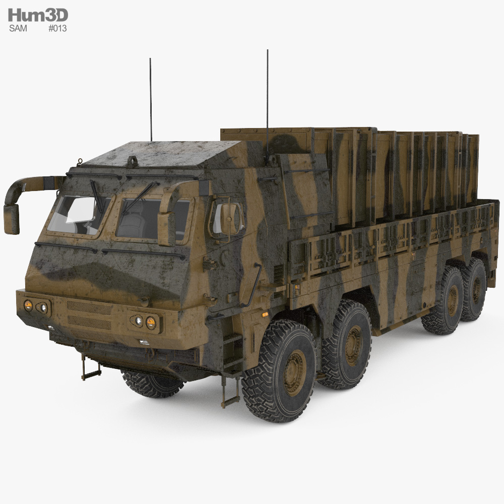 Hyunmoo-2 Short-Range Ballistic Missile 3D model - Download Artillery ...