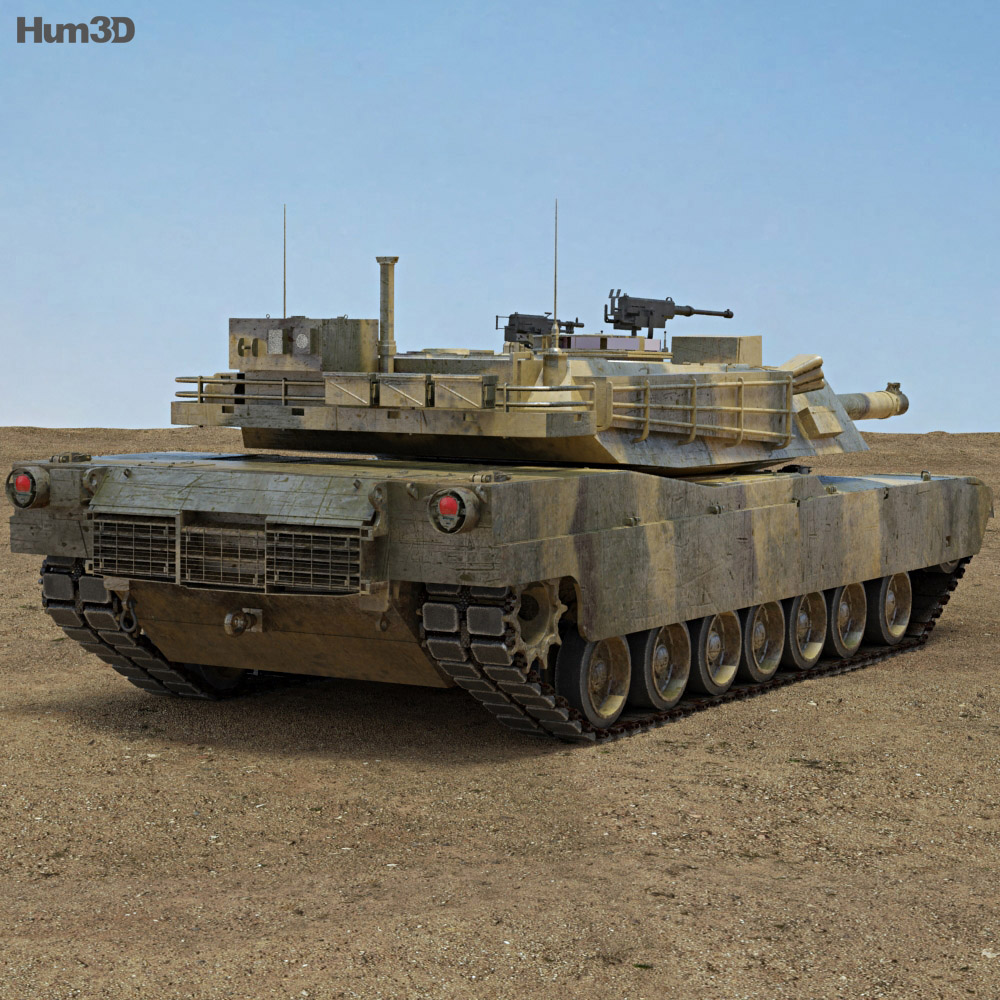 M1A2 Abrams 3D model - Download Tank on 3DModels.org