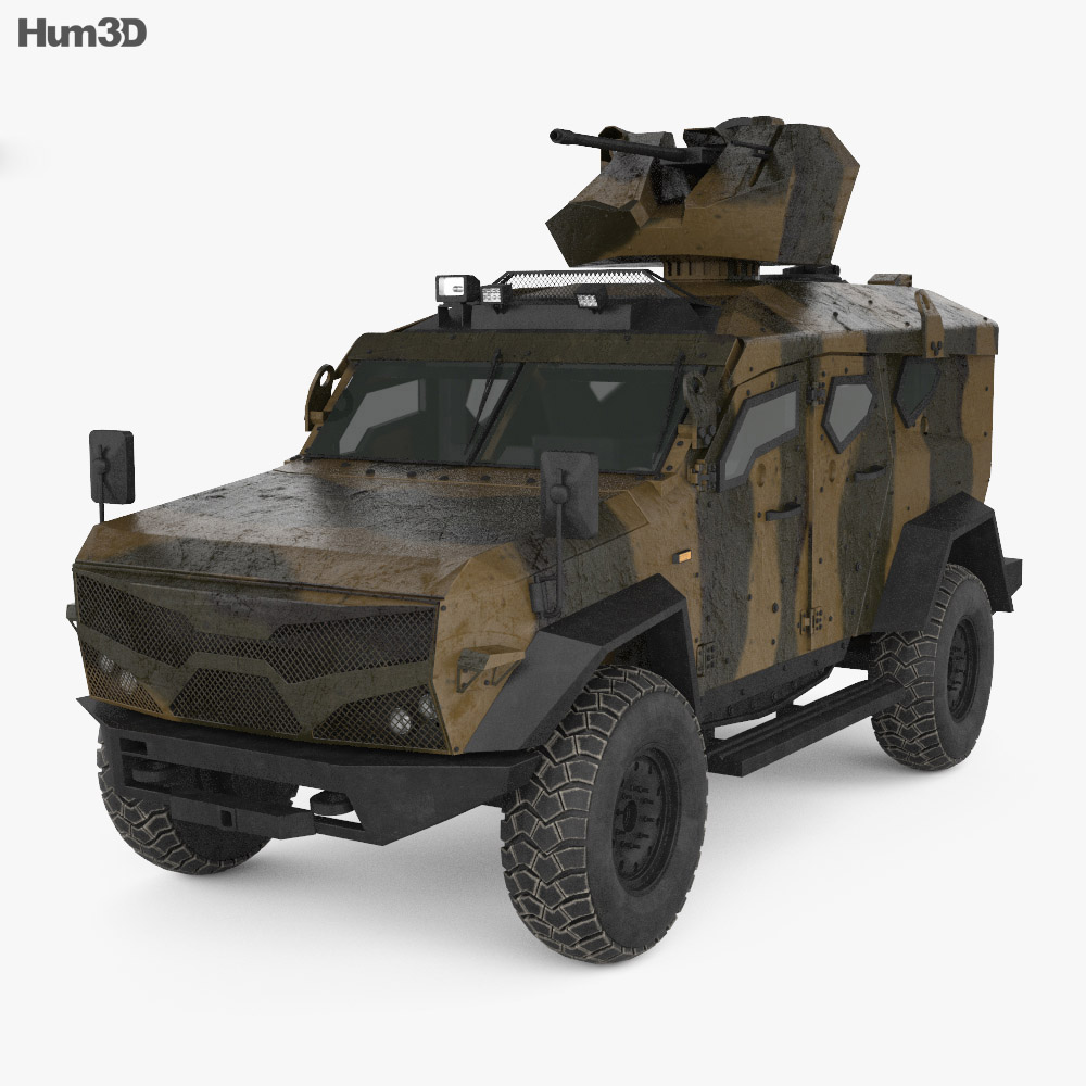 Plasan SandCat M-LPV 3D model - Download Fighting Vehicle on 3DModels.org