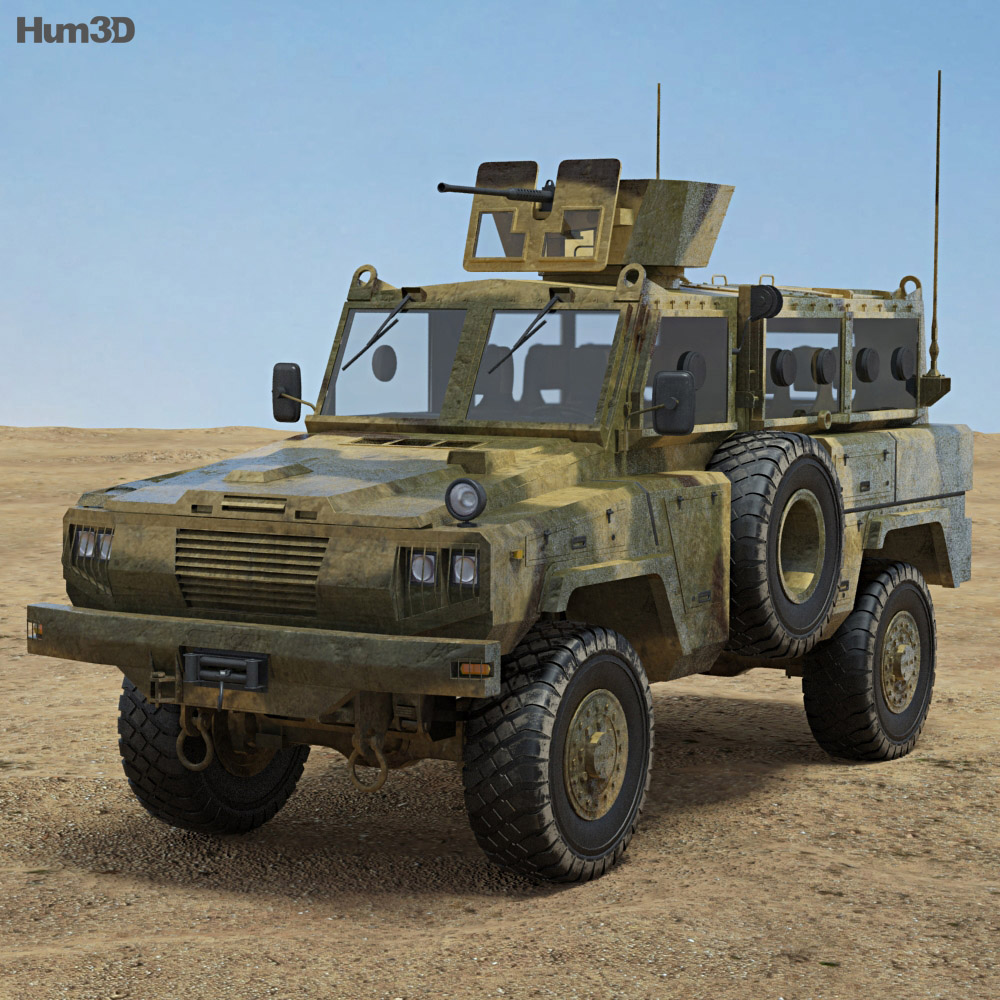 Vehículo Militar RG-31 Nyala Modelo 3D - Descargar Vehículo de combate ...