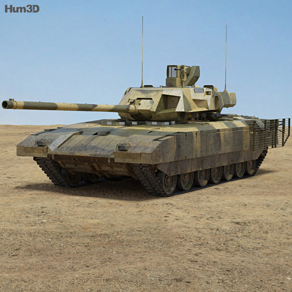 T-14 Armata 3D model - Download Tank on 3DModels.org