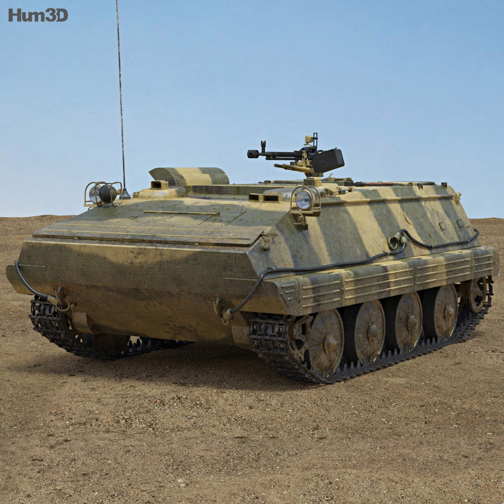 Type 63 Armoured Personnel Carrier 3D model - Download Fighting Vehicle ...