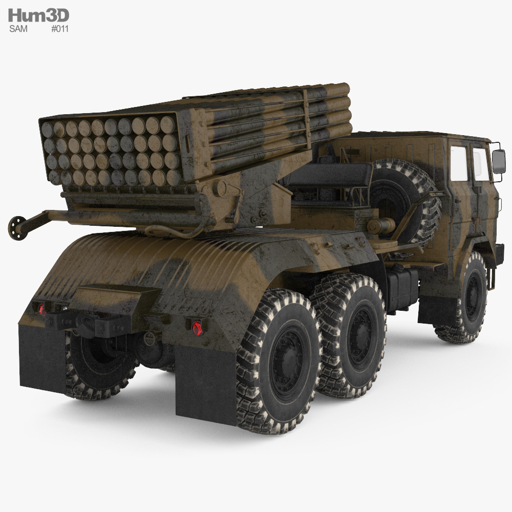 Type 81 SPMRL Rocket Launcher 3D model - Download Artillery systems on ...