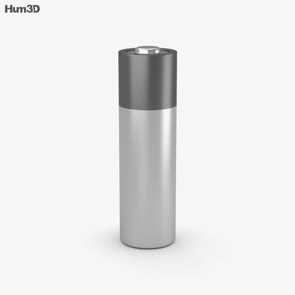 AA Battery 3D model - Download Electronic Accessories on 3DModels.org