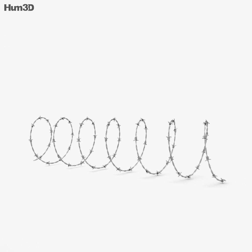 Barbed Wire 3D model - Download Tools on 3DModels.org