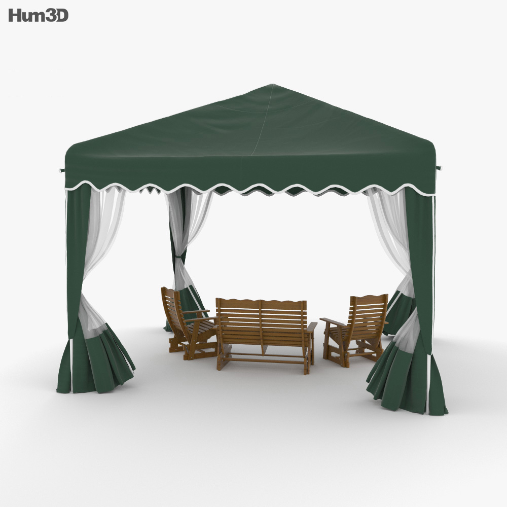 Garden Party Tent 3D model - Download Dynamic Price on 3DModels.org