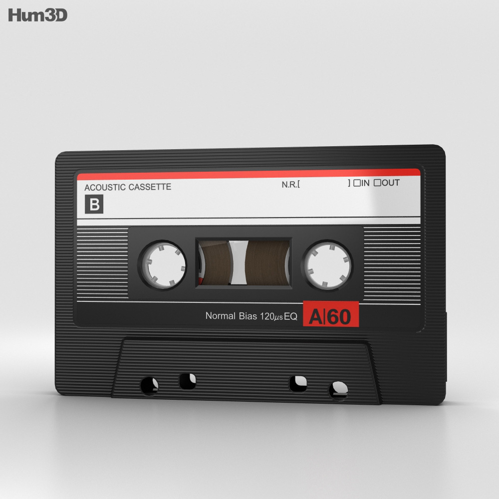 Cassette 3D model - Download Electronic Accessories on 3DModels.org