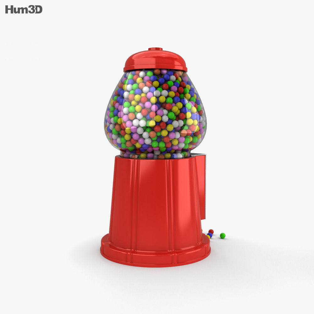 Gumball Machine 3D model - Download Dessert on 3DModels.org