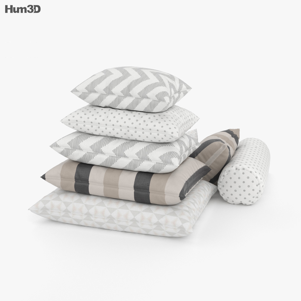 Pillow 3D model - Download Bed on 3DModels.org