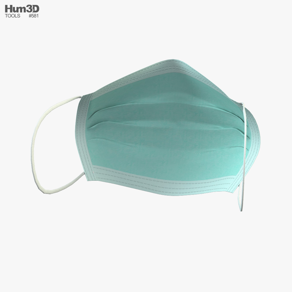 Surgical Mask 3D model - Download Medical Equipment on 3DModels.org