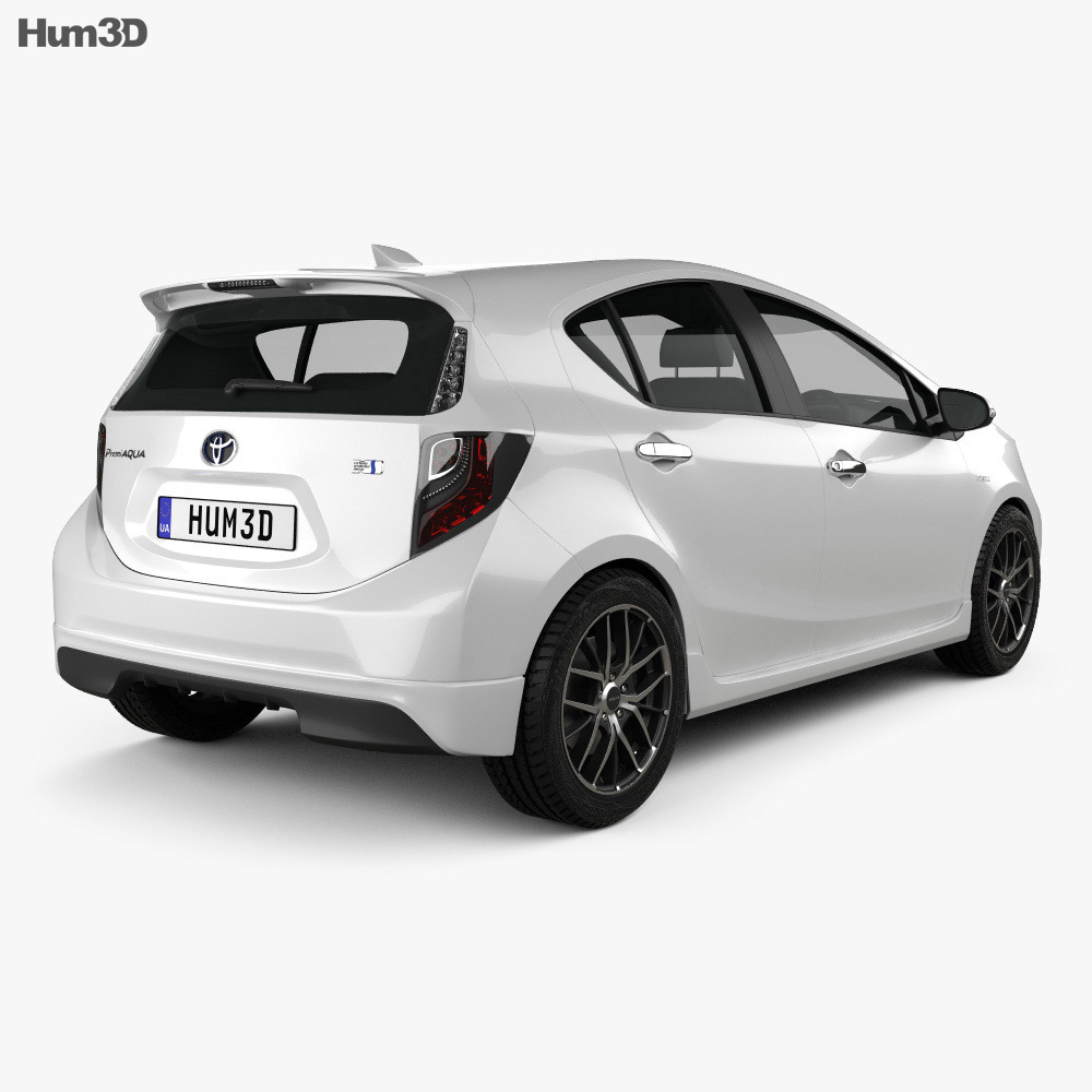 Toyota Aqua Premi 2014 3D model - Download Hatchback on 3DModels.org