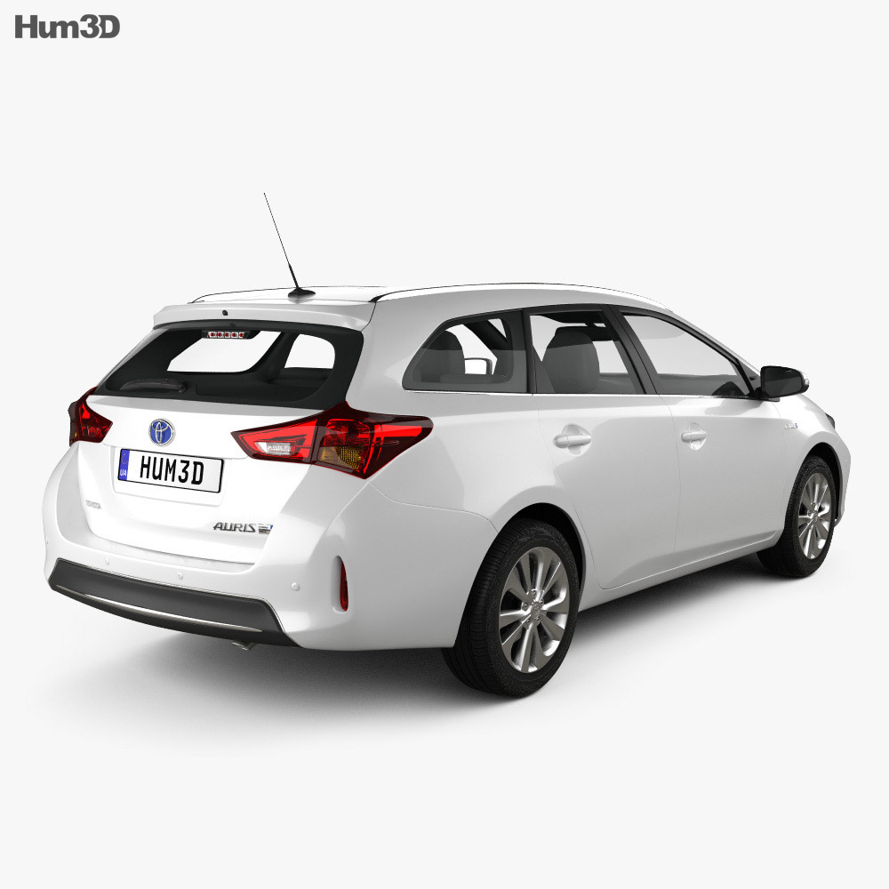 Toyota Auris Touring hybrid 2016 3D model - Download Wagon car on ...