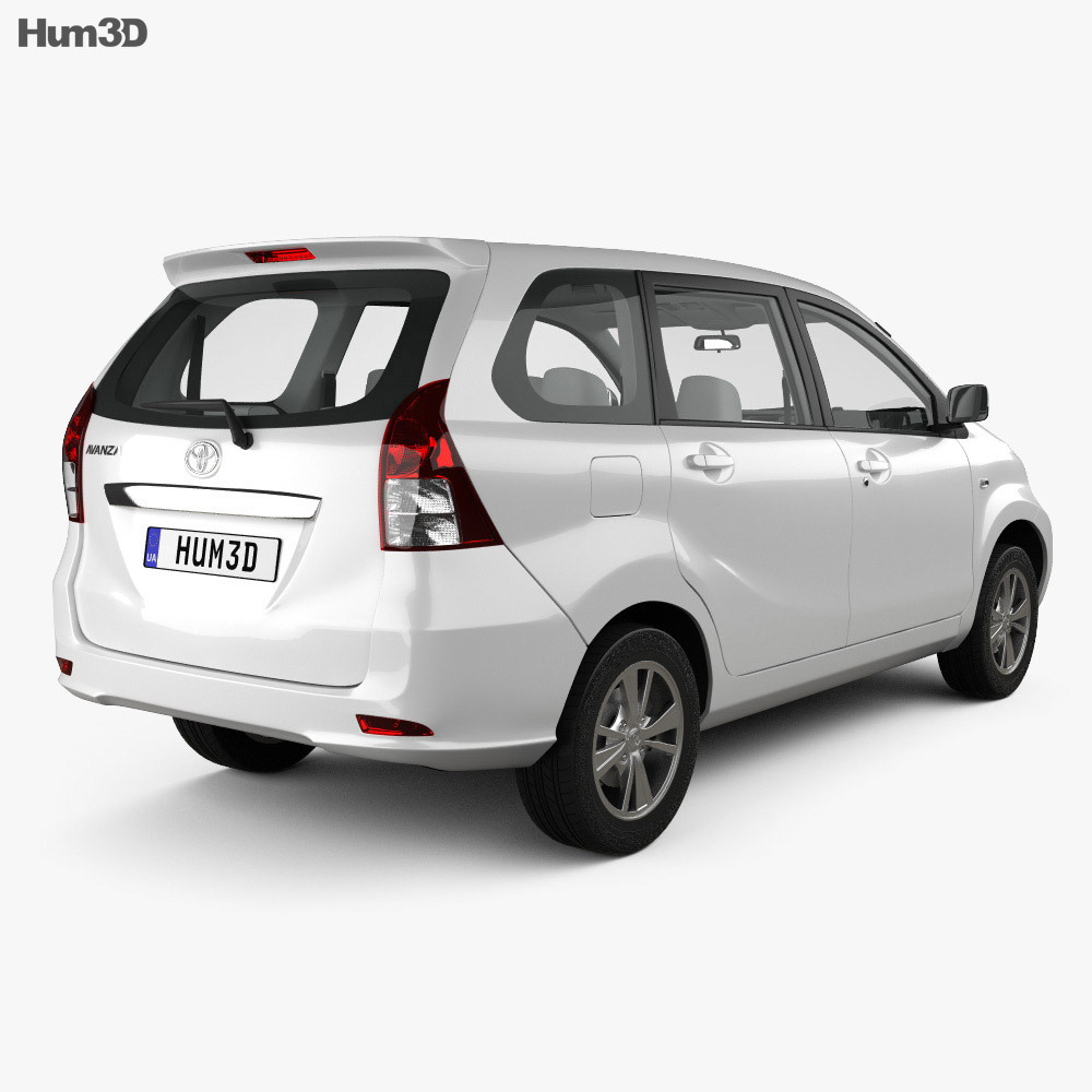 Toyota Avanza con interior 2014 Modelo 3D - Descargar Van activado ...