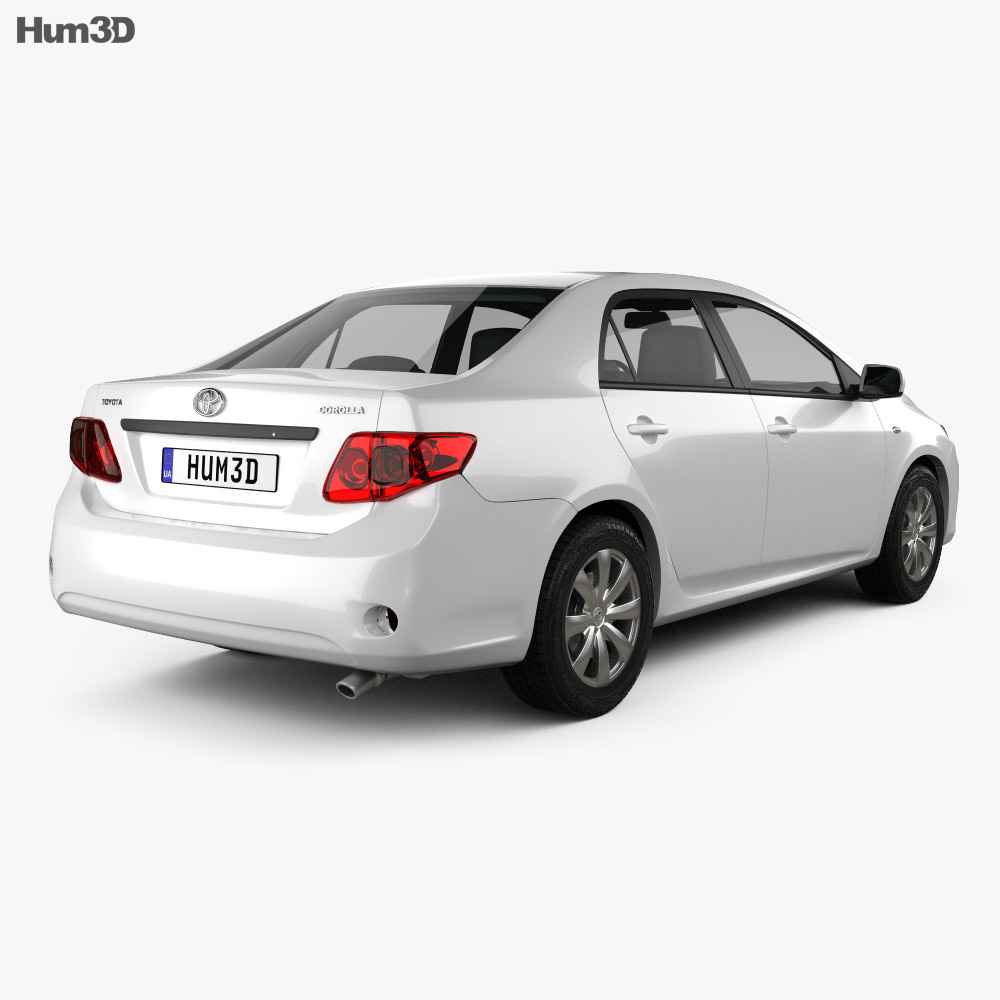 Toyota Corolla 2010 3D model - Download Sedan on 3DModels.org